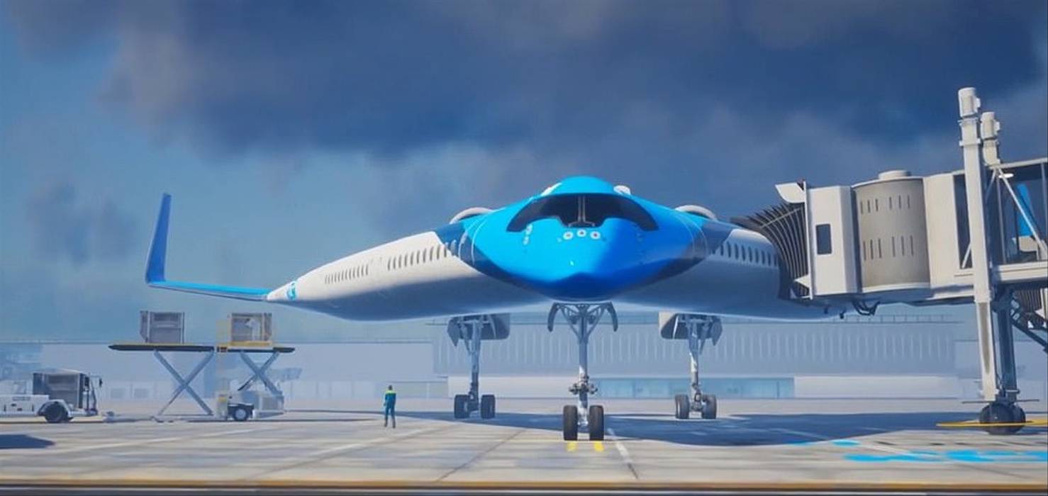 KLM Royal Dutch Airlines Reveals The Futuristic Flying-V Aircraft